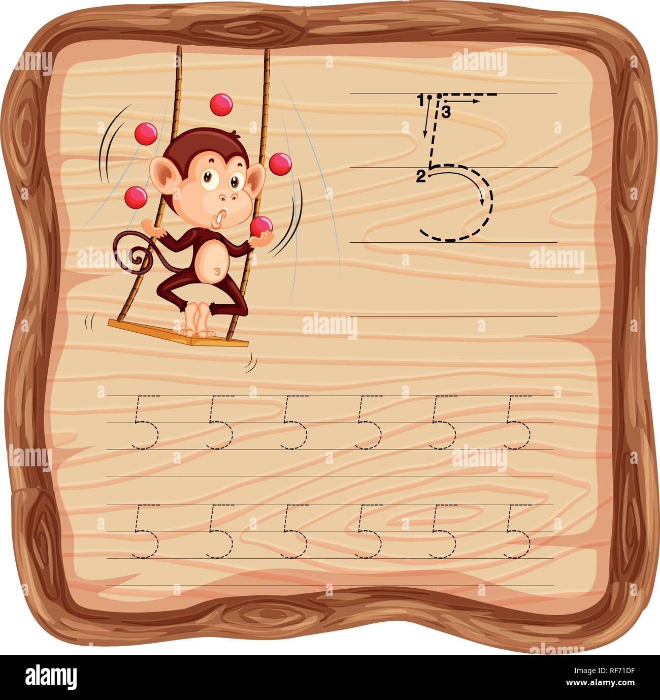 Alphabet tracing worksheet hi-res stock photography and images - Alamy