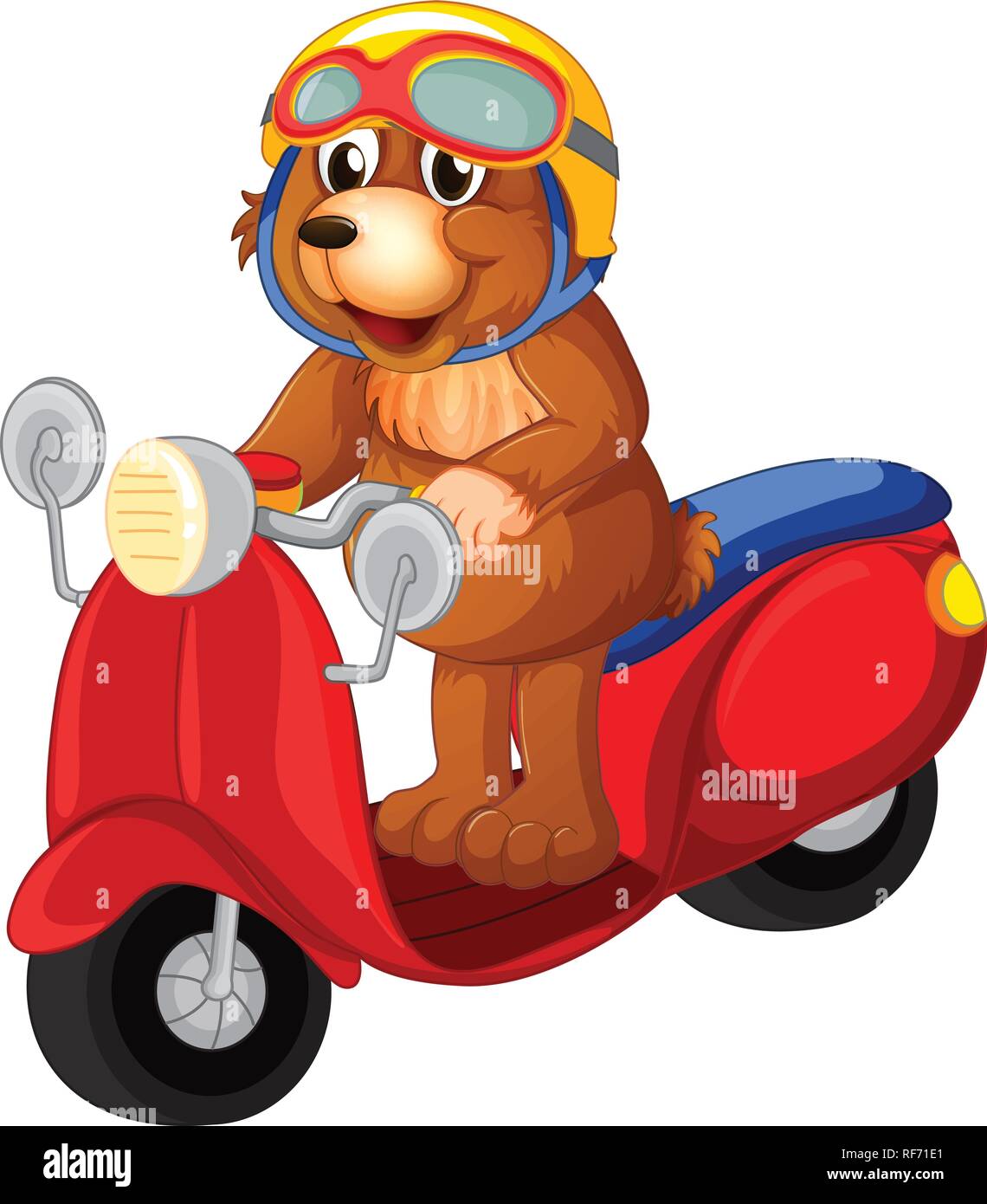 Scooter bear Stock Vector Images - Alamy