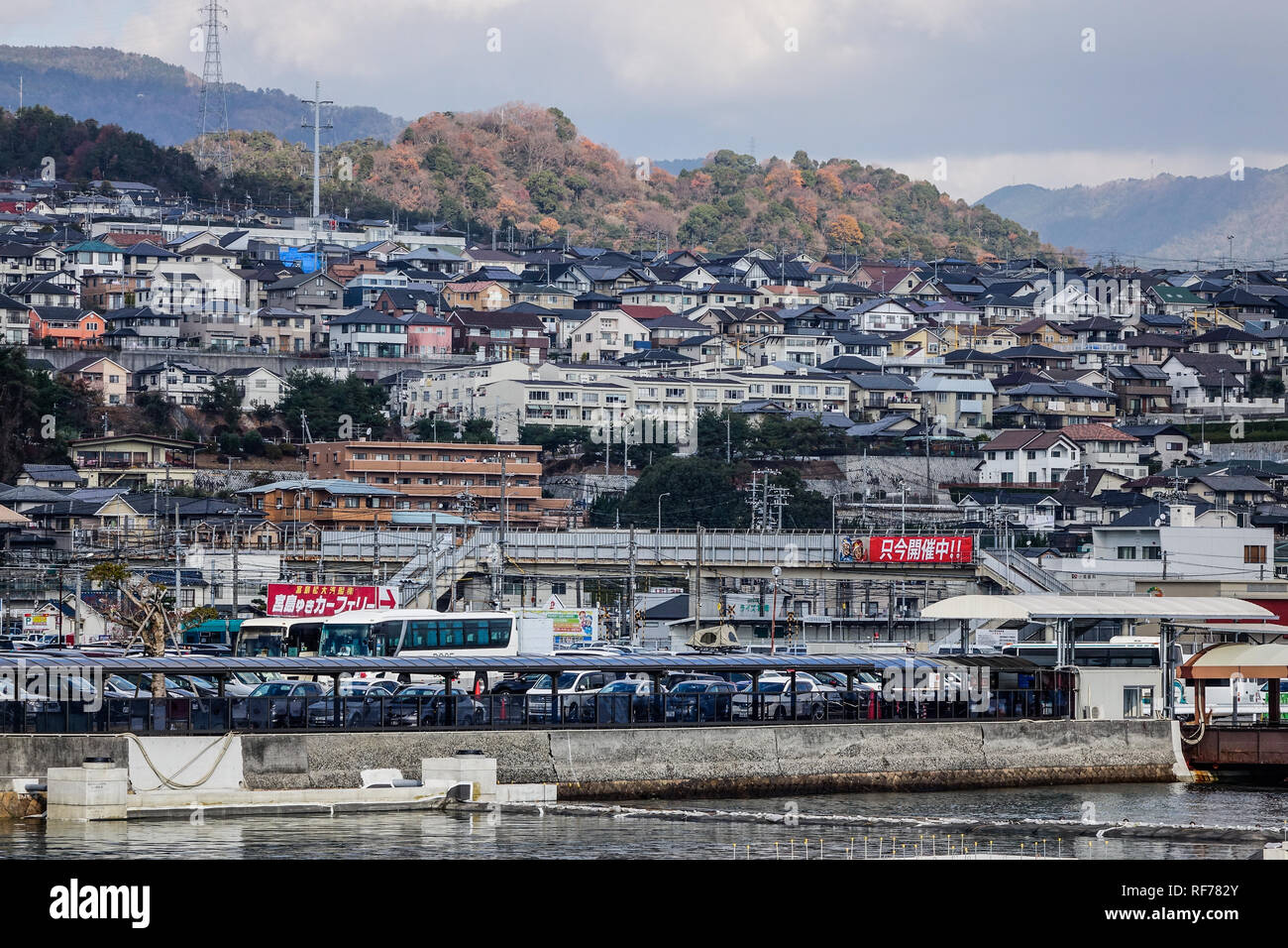 Onomichi, Japan - Dec 28, 2015. Cityscape of Onomichi, Japan. Onomichi ...