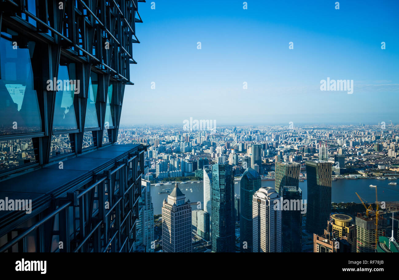 facade of modern office building, blue toned images Stock Photo - Alamy
