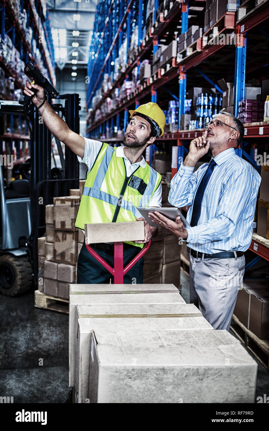 Warehouse worker helmet hi-res stock photography and images - Alamy