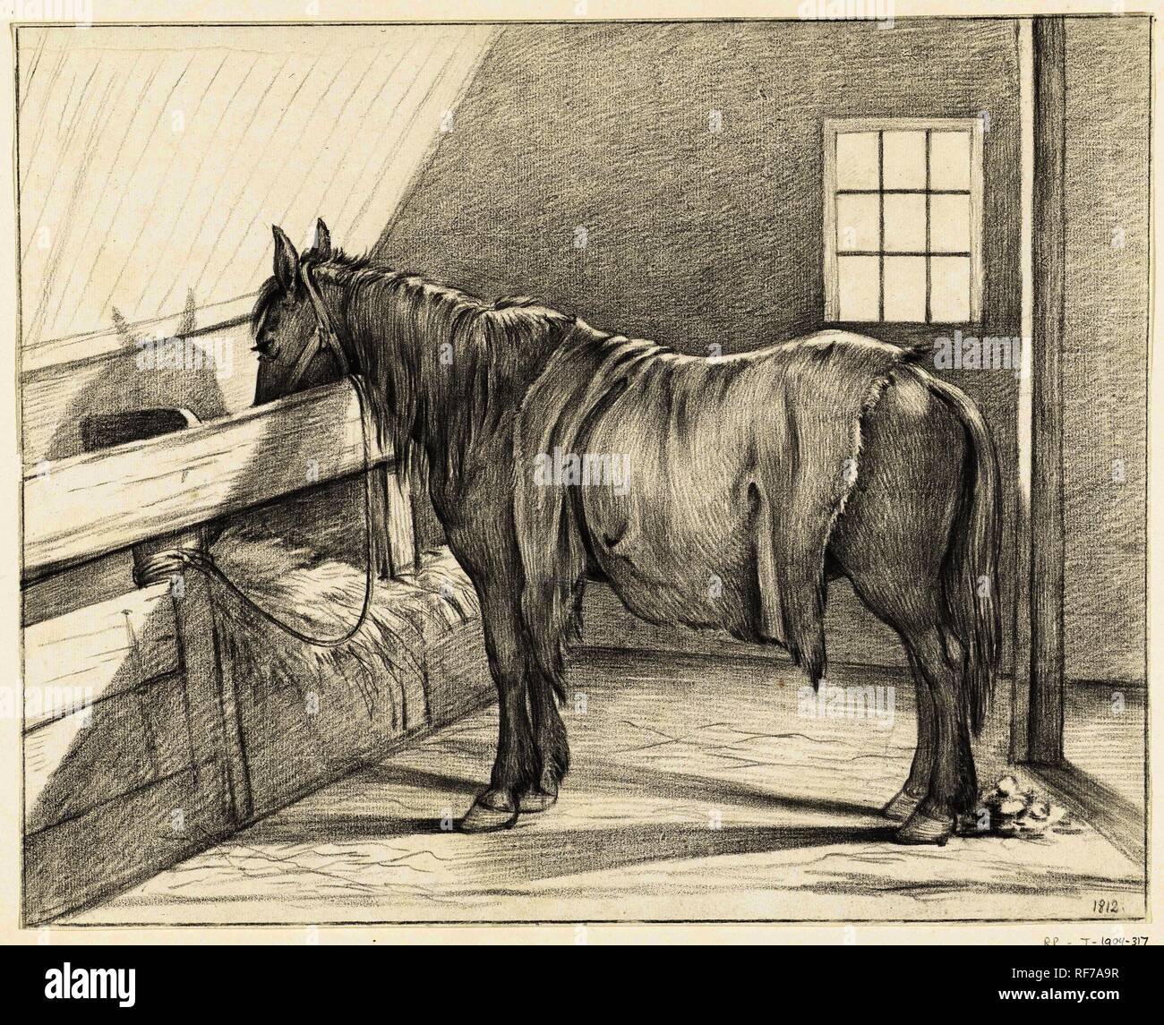 Horse stable drawing hi-res stock photography and images - Alamy