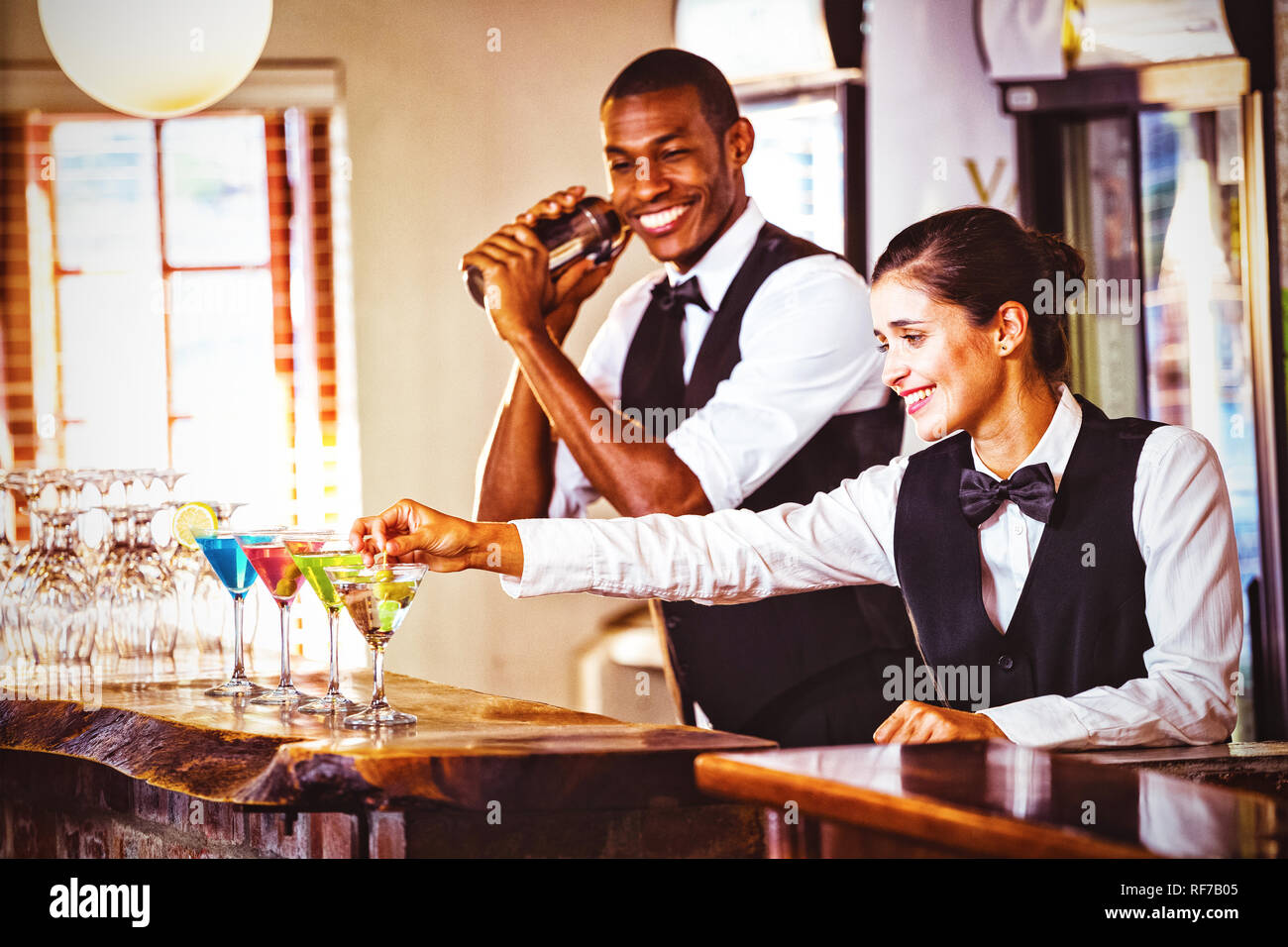Female bartender hi-res stock photography and images - Alamy