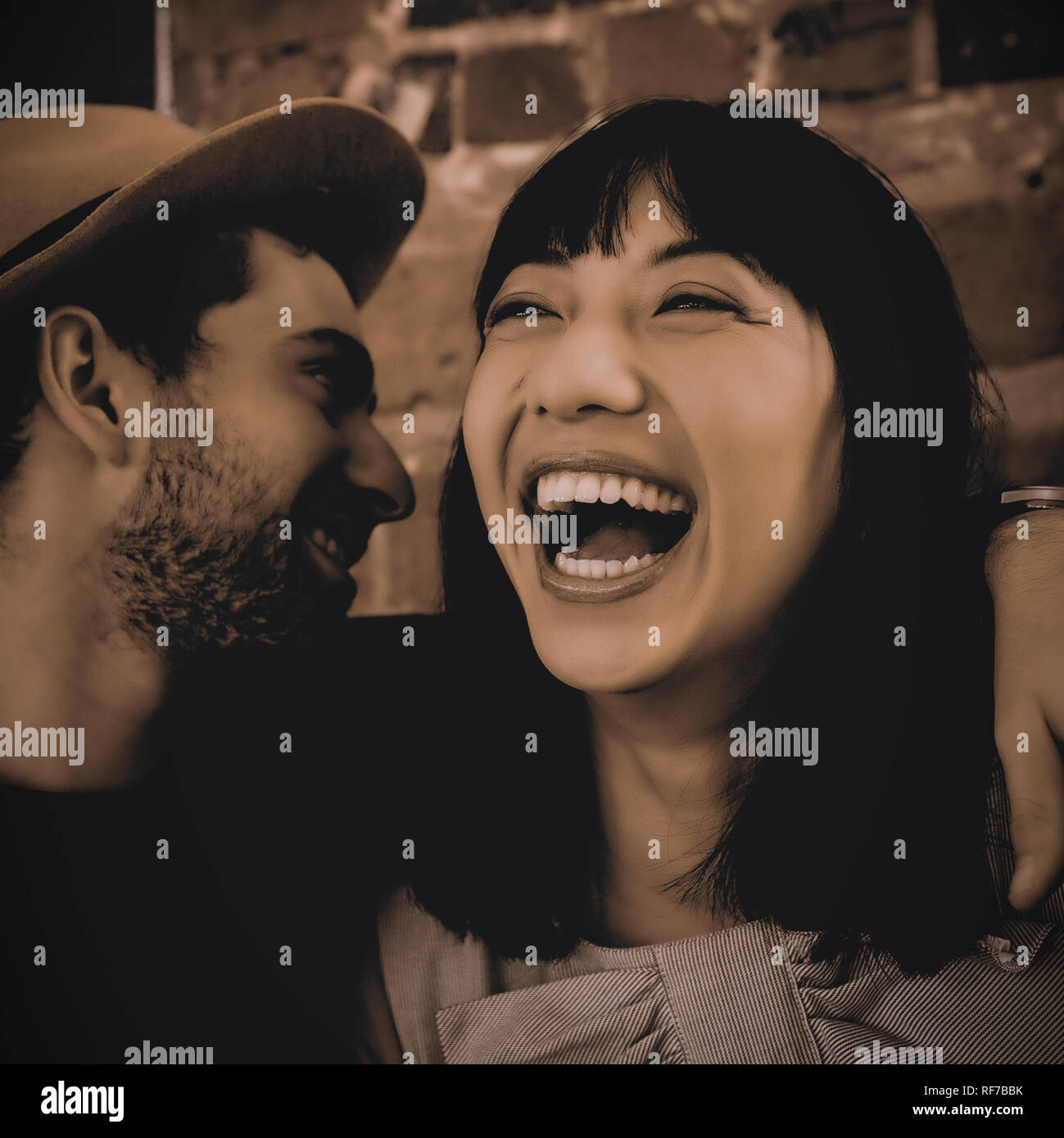 Young man whispering in hi-res stock photography and images - Alamy