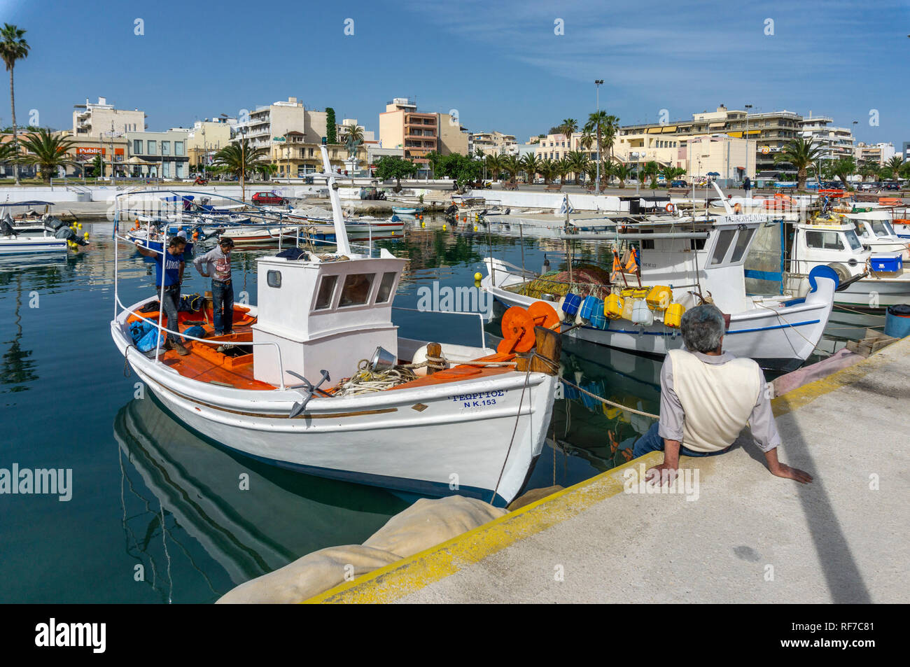 Corinth harbour hi-res stock photography and images - Alamy