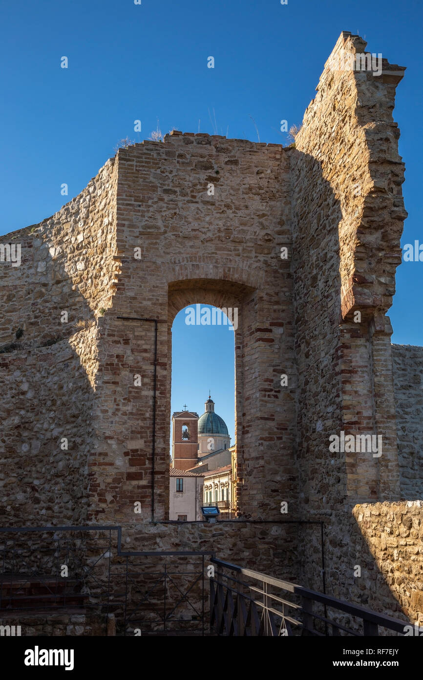 Aragonese castle restored Ortona, Abruzzo, Italy Stock Photo - Alamy