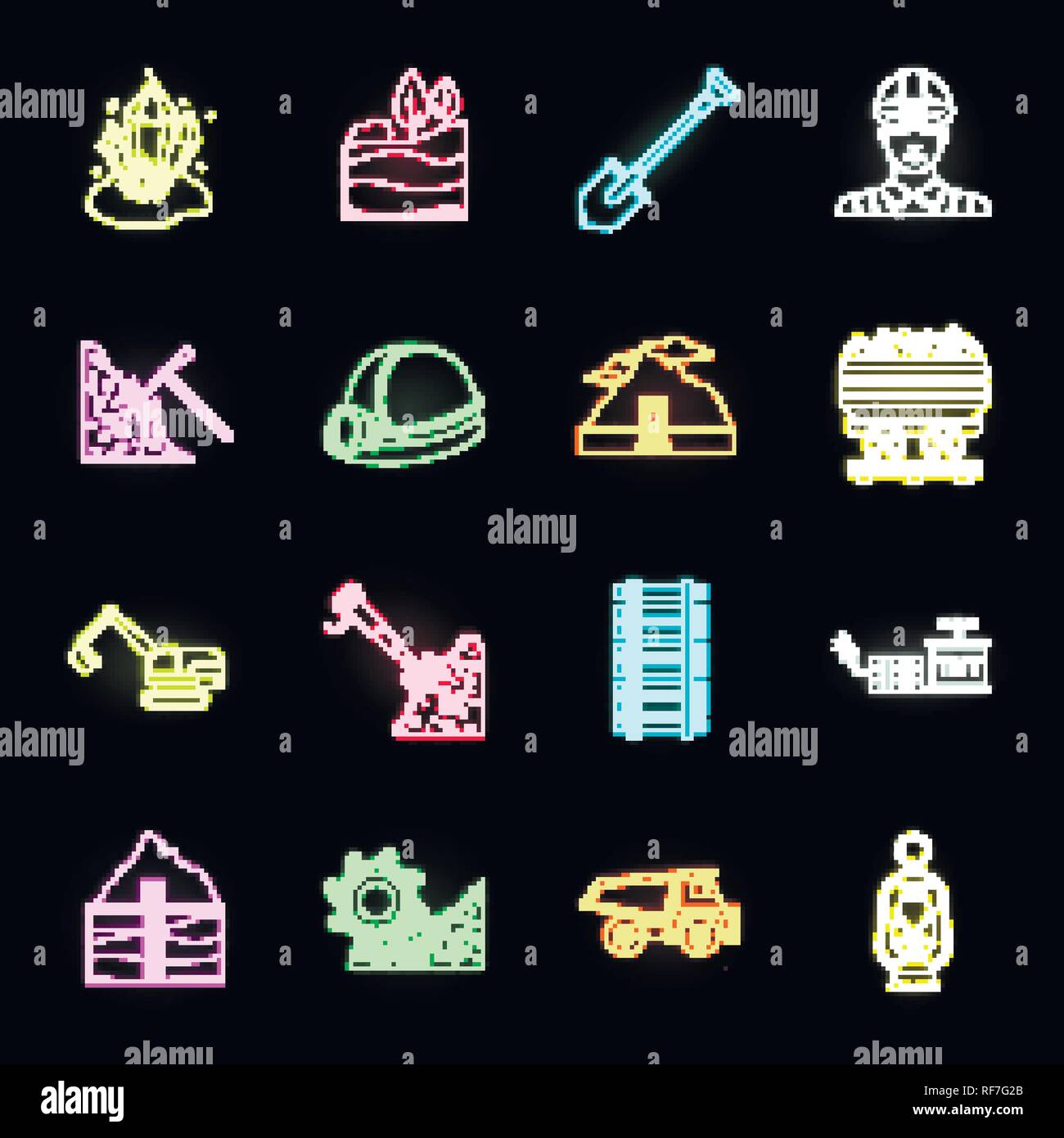 Mine shaft sign Stock Vector Images - Alamy