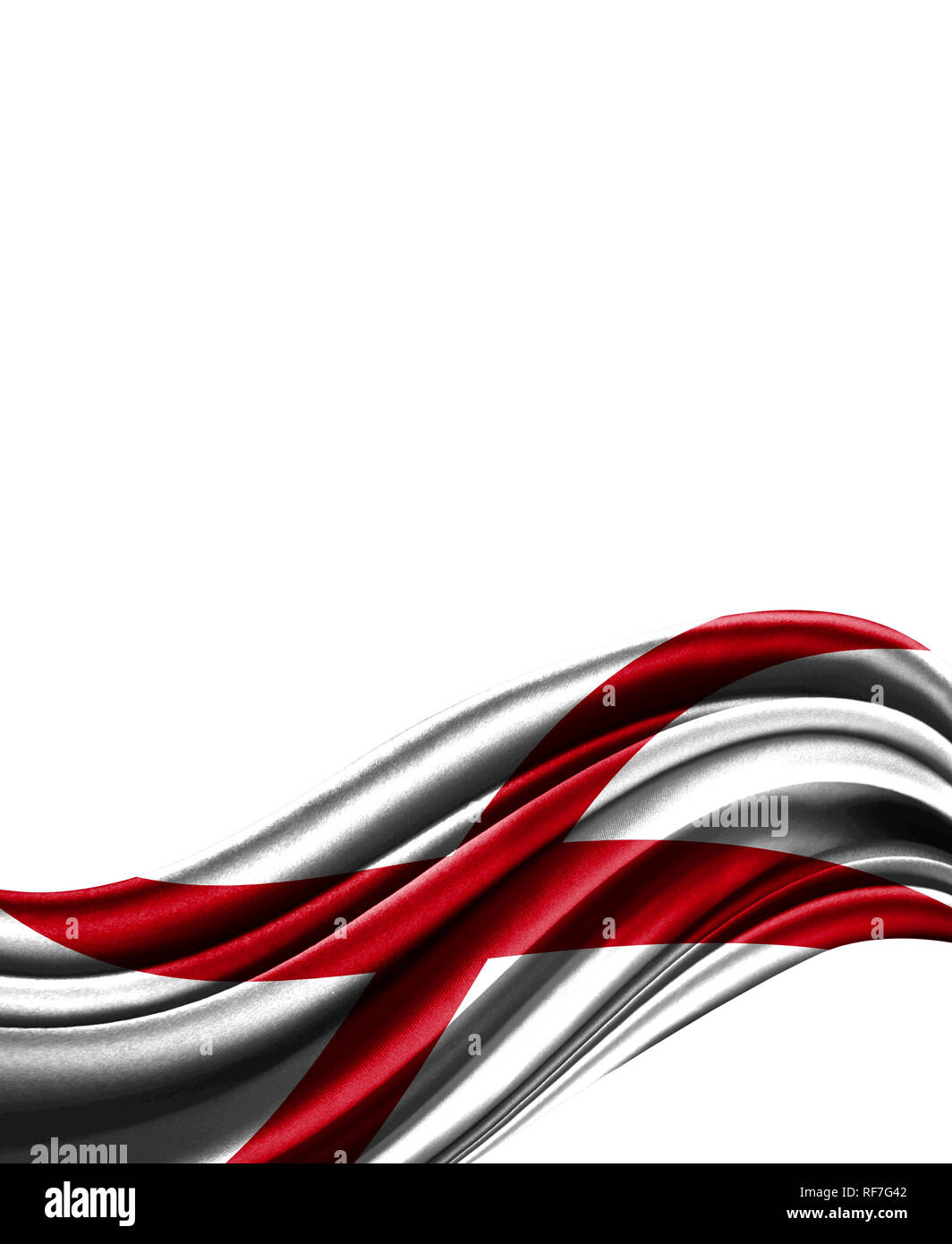 State of Alabama flag on cloth isolated on white background Stock Photo ...