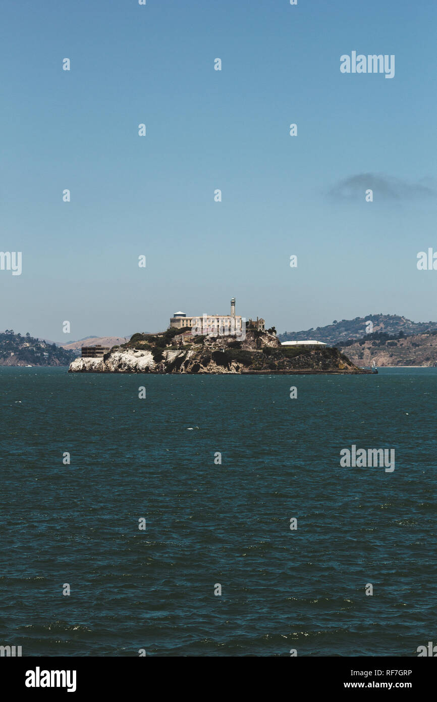 View of Alcatraz Island From Boat Stock Photo - Alamy