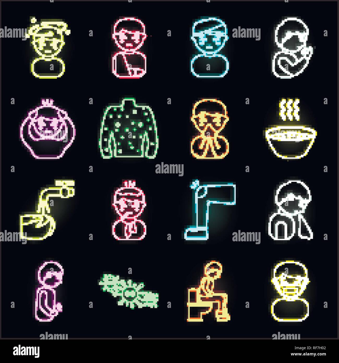abdominal,art,collection,cough,design,diarrhea,disease,diseased ...