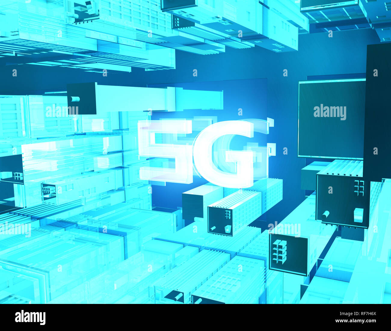 Future 5G network, technology data transmission, urban 5G network ...