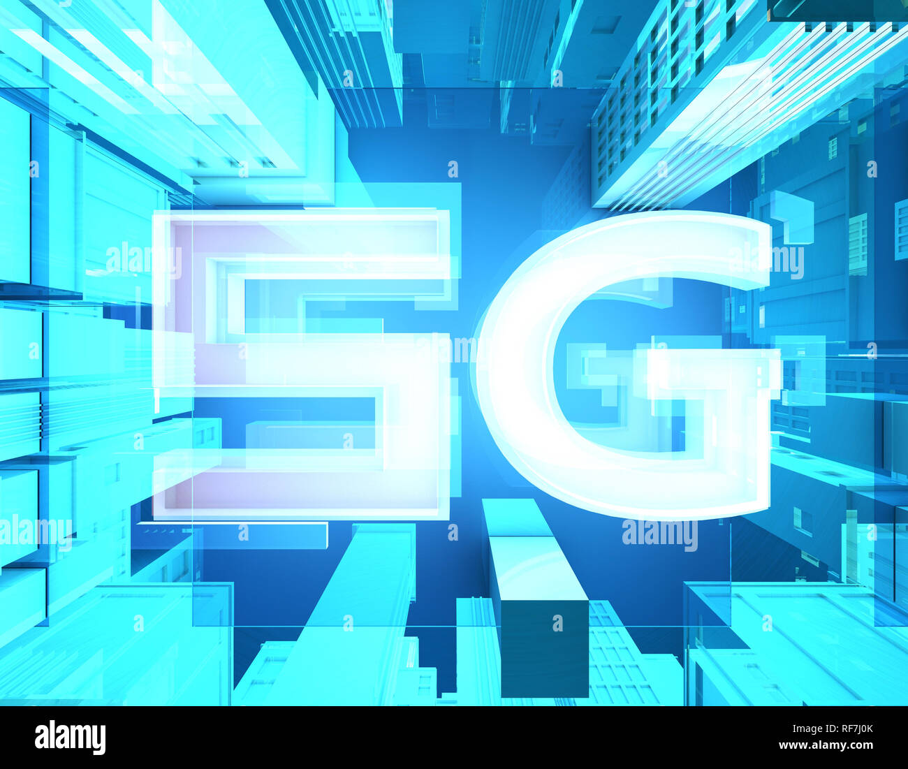 Future 5G network, technology data transmission, urban 5G network ...