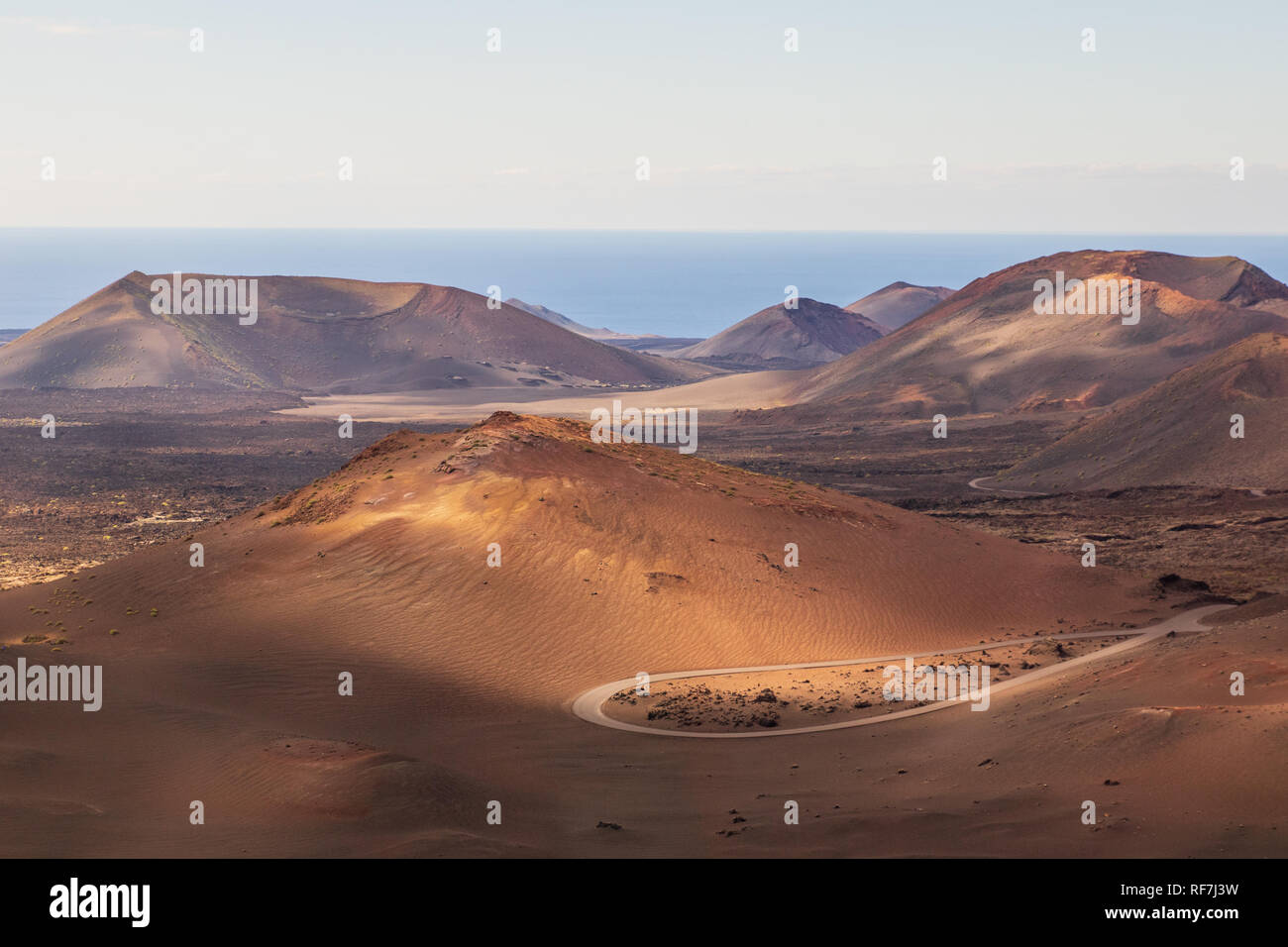 A view of Timanfaya National Park, Lanzarote Stock Photo - Alamy