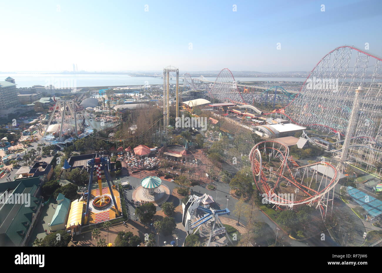 Nagashima spa land amusement park in Mie Japan Stock Photo - Alamy