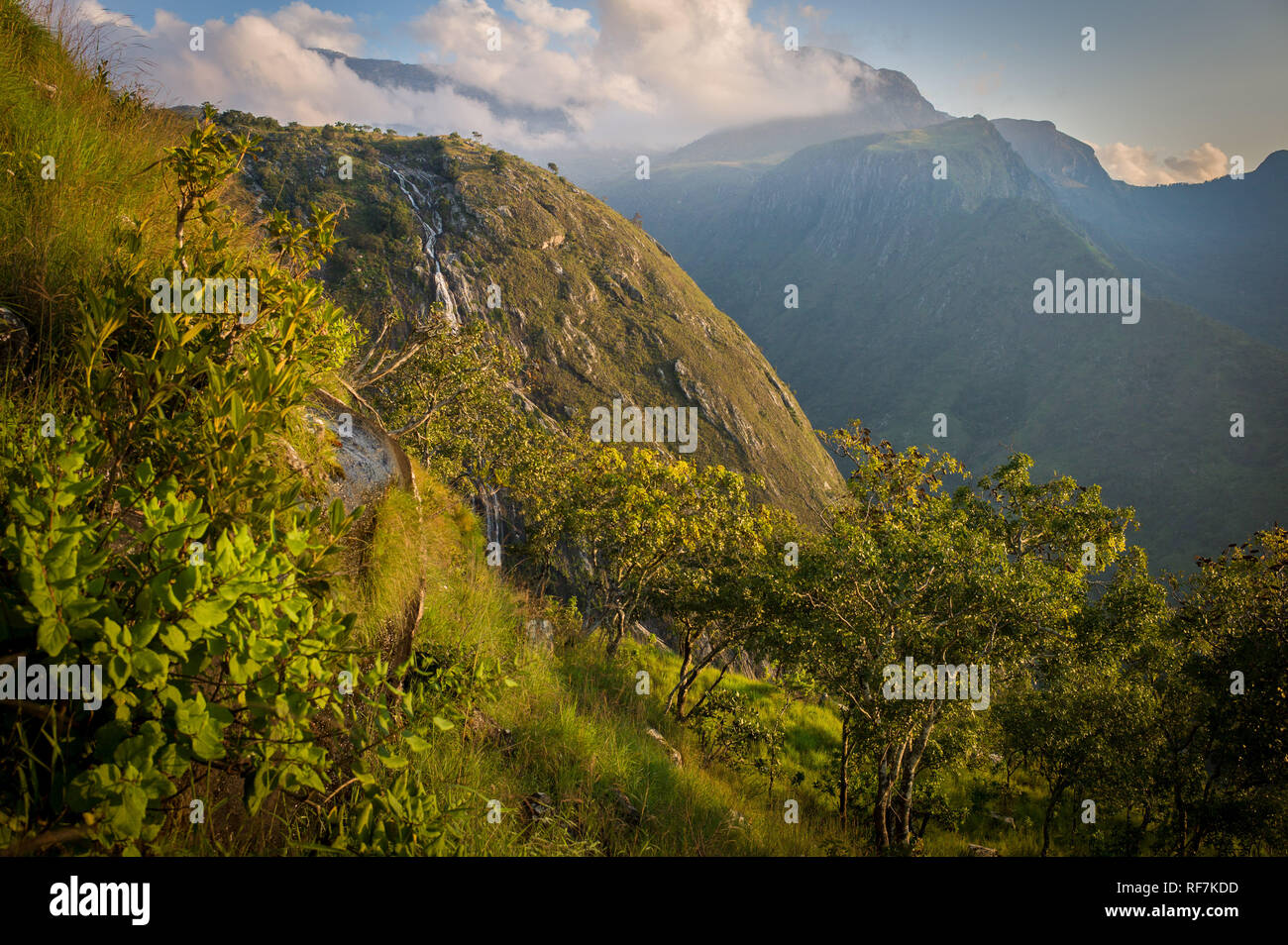 Mount Mulanje, a giant massif in southern district, Malawi, is the ...