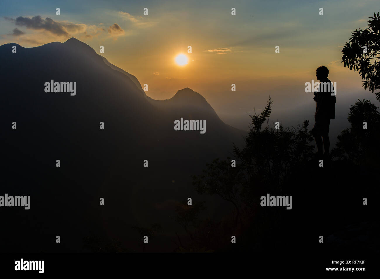 Mount Mulanje, a giant massif in southern district, Malawi, is the ...