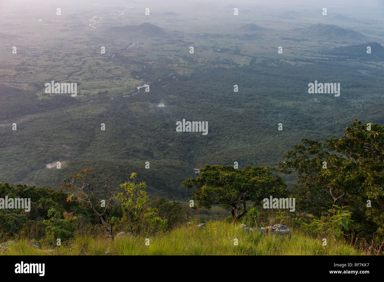 Mount Mulanje, a giant massif in southern district, Malawi, is the ...