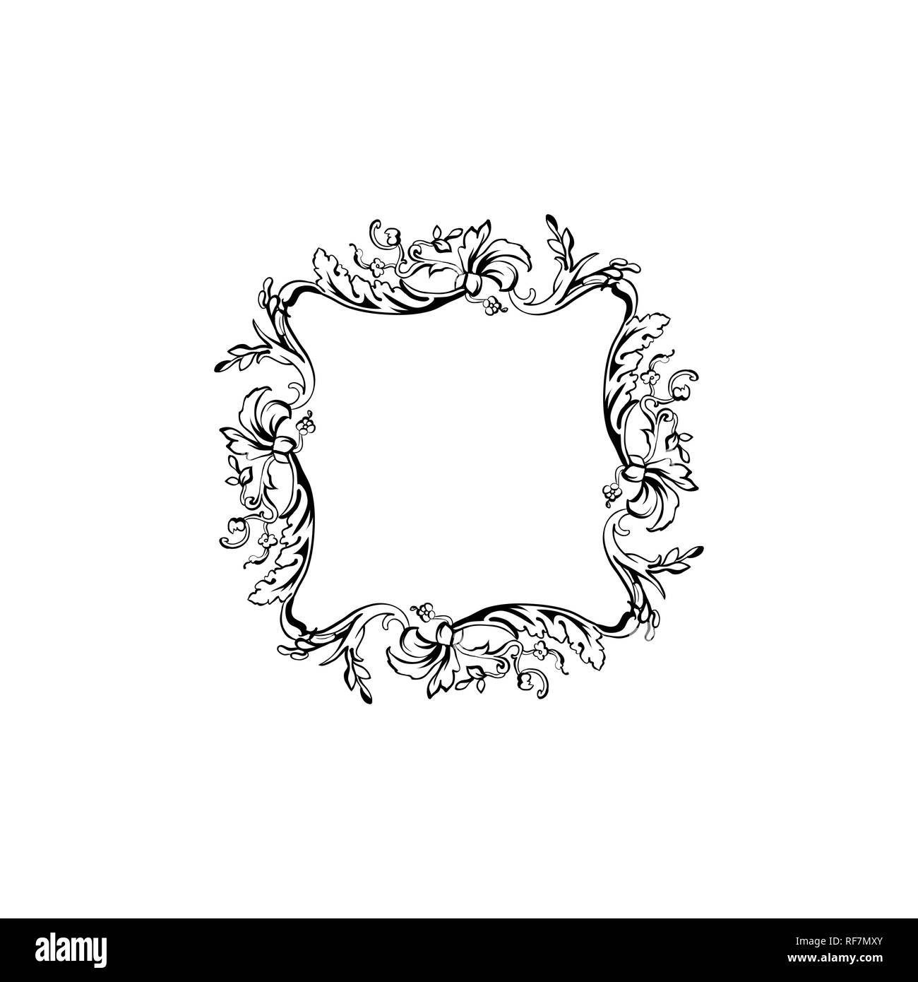 Square border vintage hi-res stock photography and images - Alamy