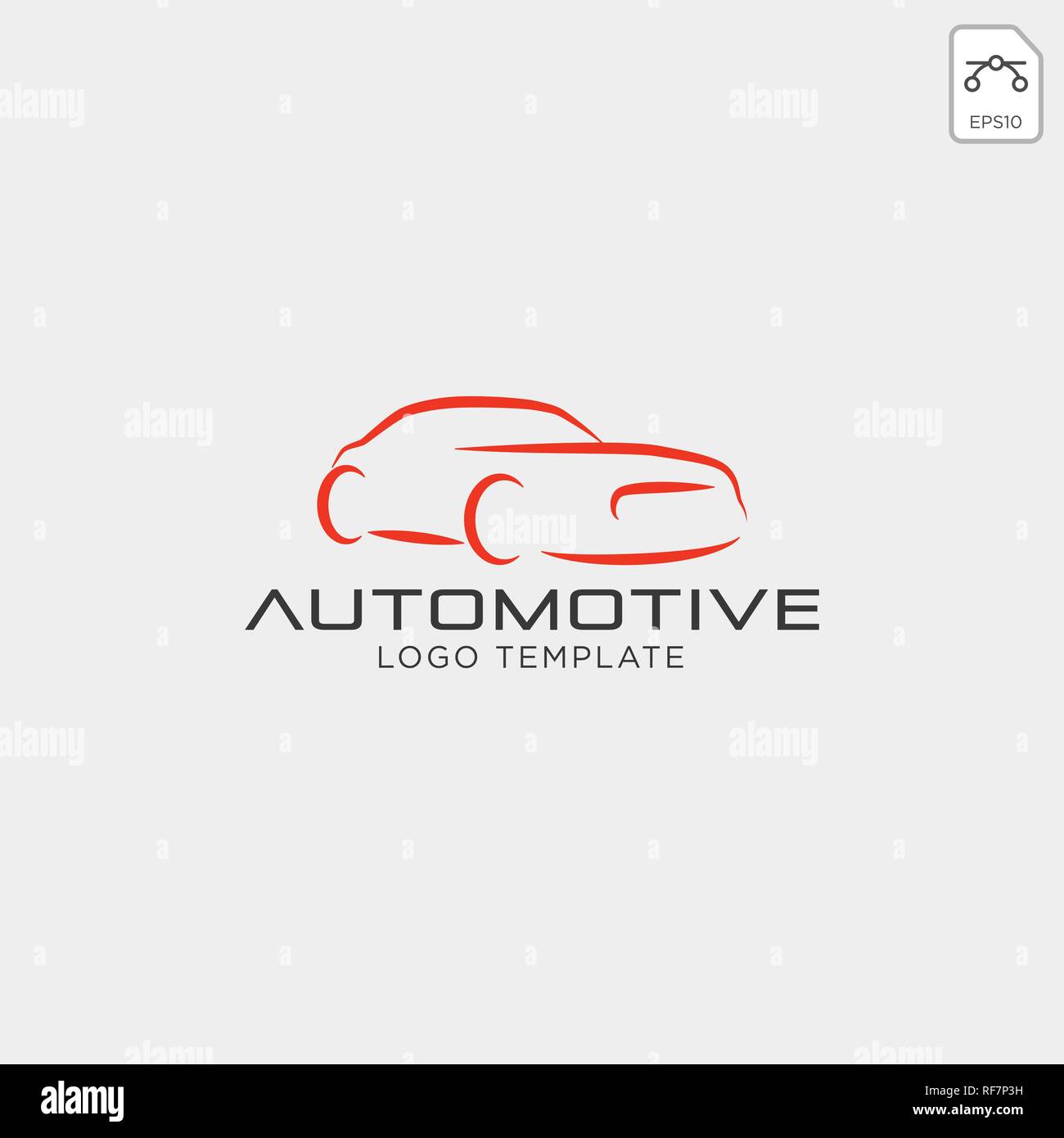 Car automotive logo in simple line graphic design template vector ...