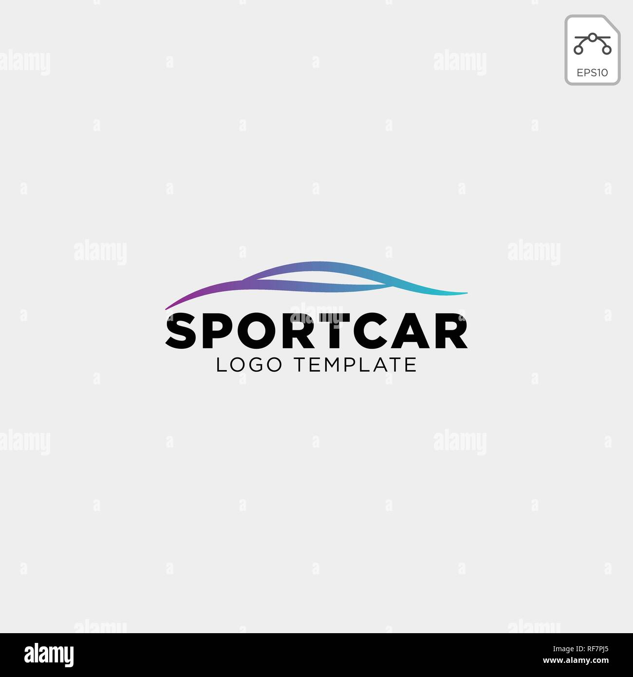 Car automotive logo in simple line graphic design template vector ...