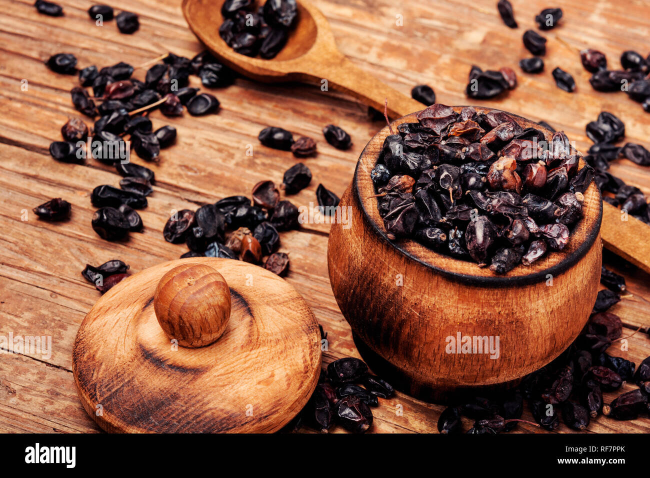 Dried berries of barberry as seasoning.Eastern cuisine Stock Photo - Alamy
