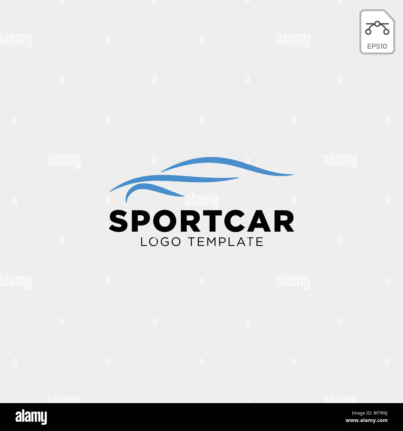 Car automotive logo in simple line graphic design template vector ...