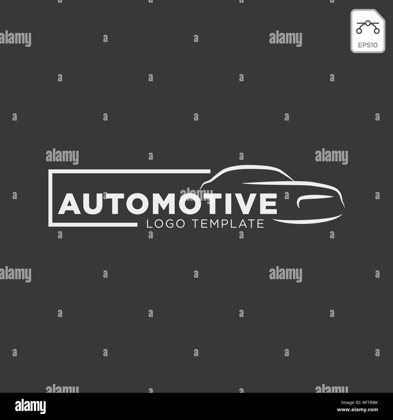 Car automotive logo in simple line graphic design template vector ...