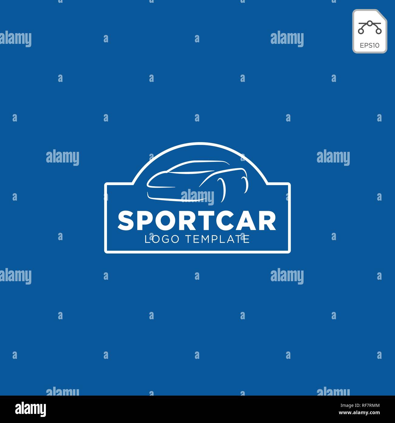 Car automotive logo in simple line graphic design template vector ...