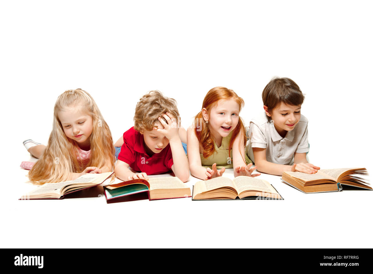 Laughing Children Reading