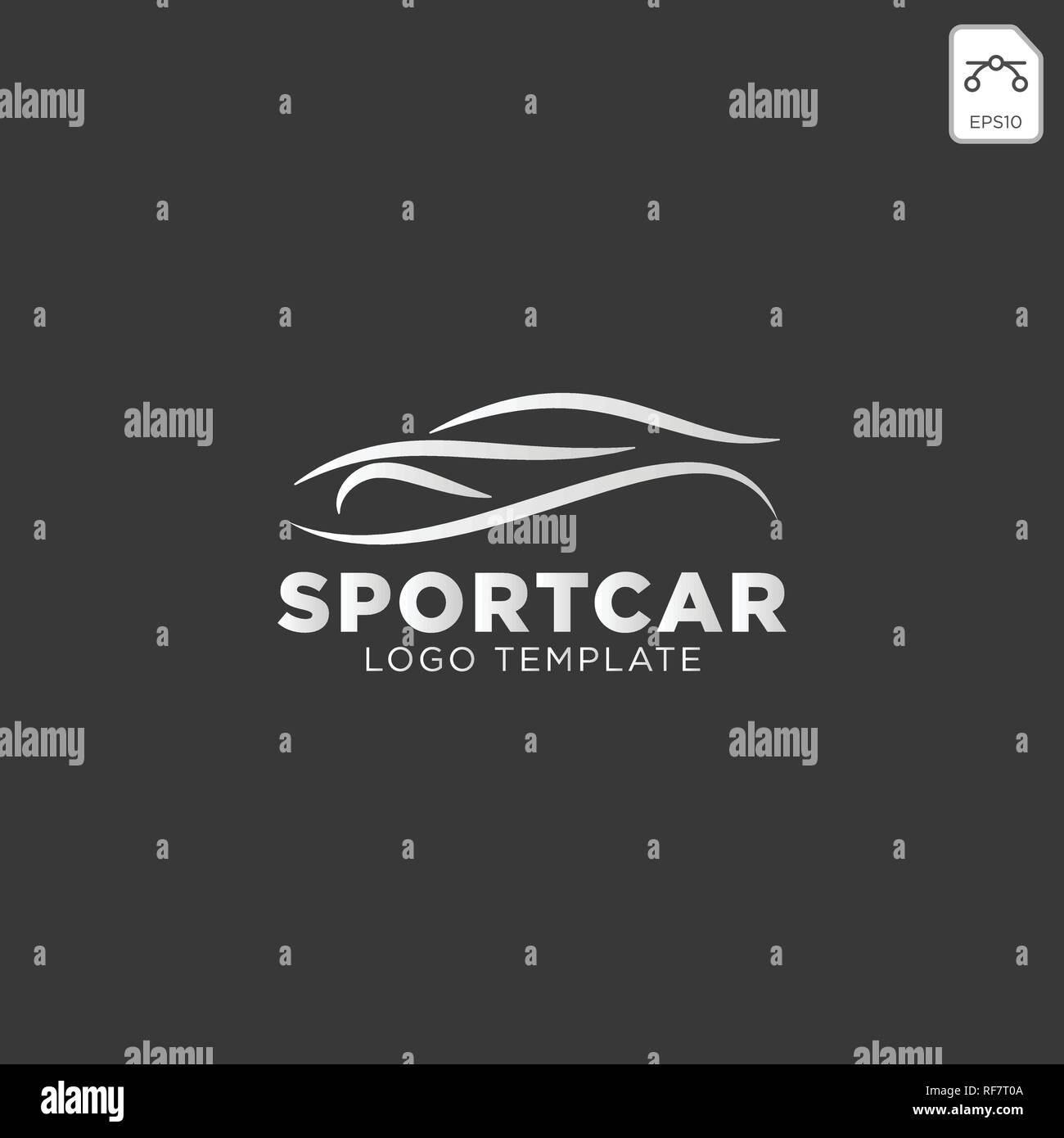 Car automotive logo in simple line graphic design template vector ...