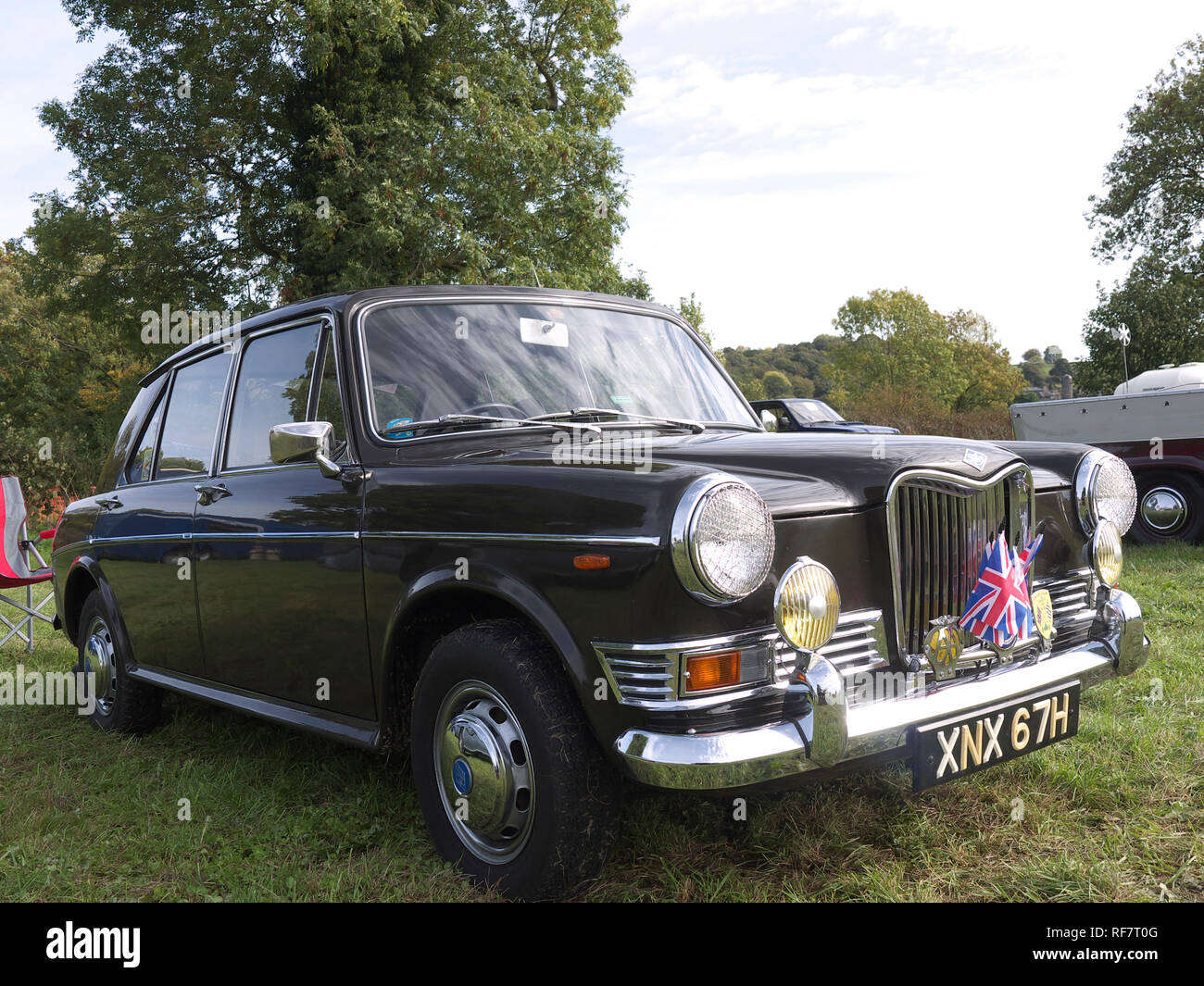 Classic Riley at Ashover festival of lights Stock Photo - Alamy