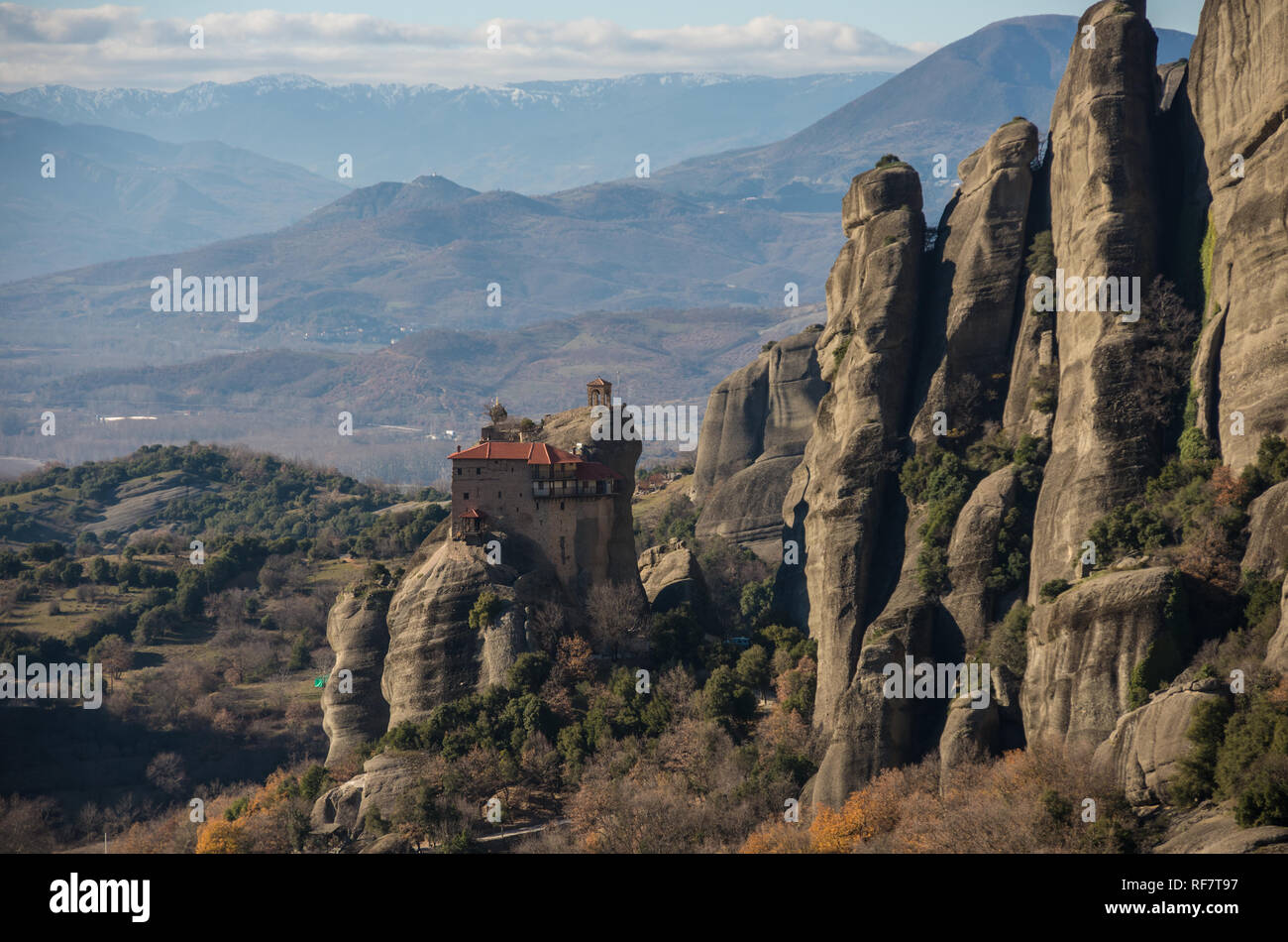 Monastery of St. Nicholas at Meteora. Meteora is one of the largest ...