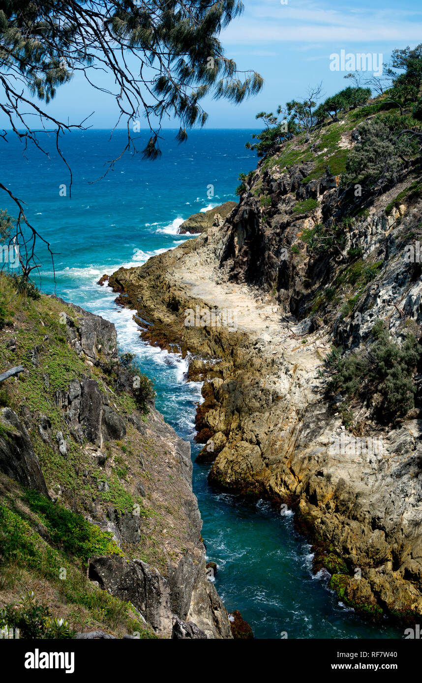 North Gorge seen from North Gorge Walk, Point Lookout, North Stradbroke ...