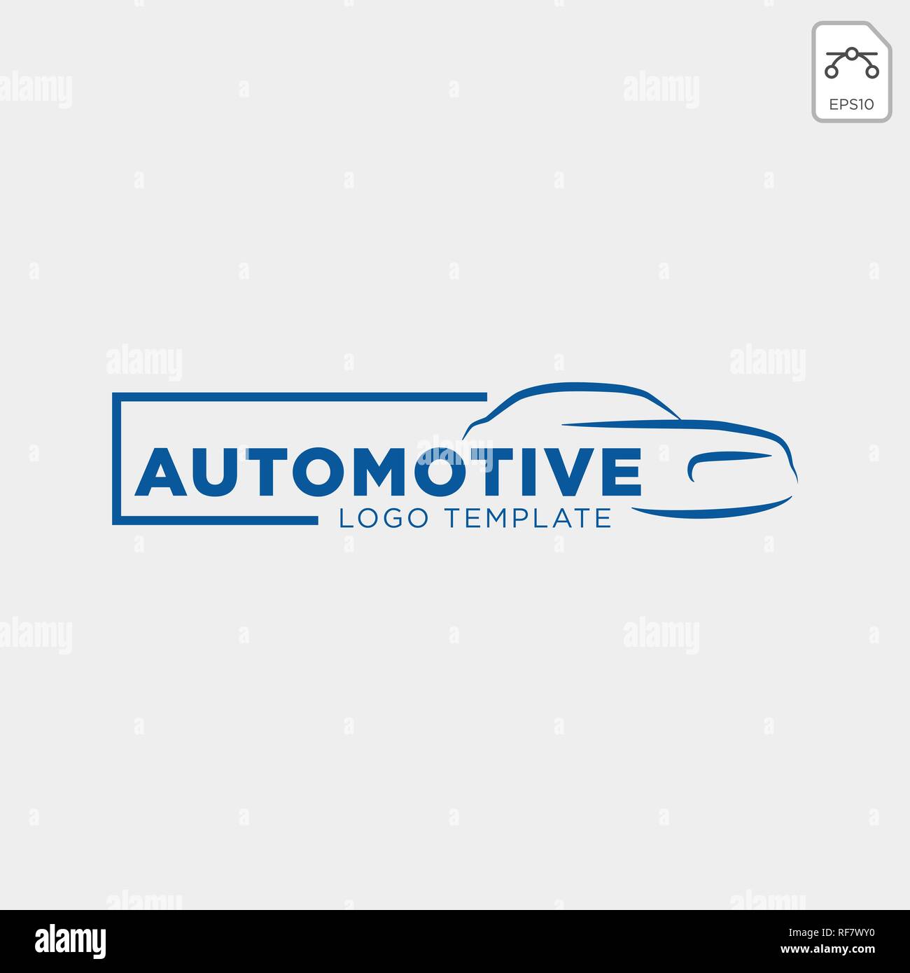 Car automotive logo in simple line graphic design template vector ...