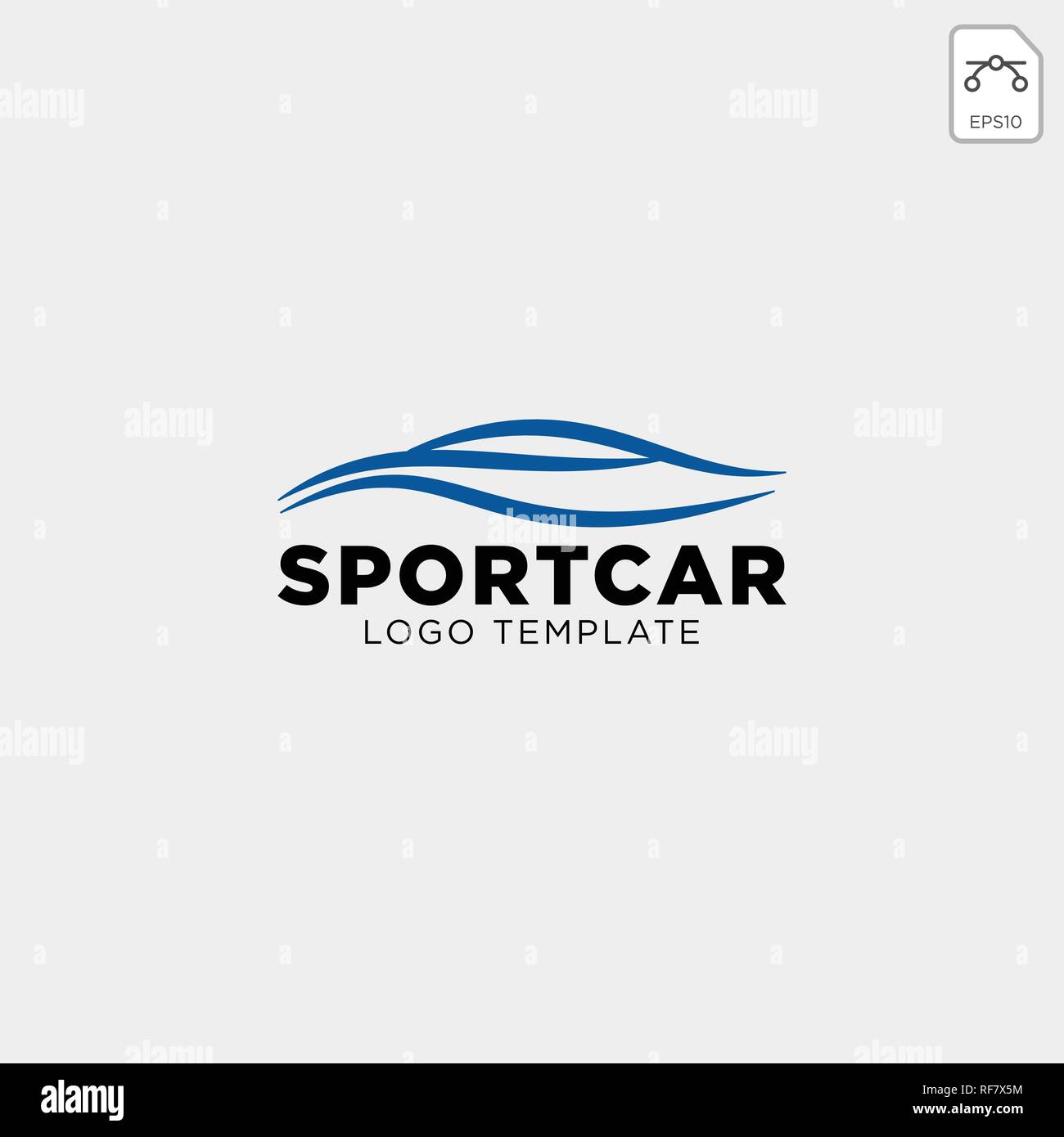 Car automotive logo in simple line graphic design template vector ...
