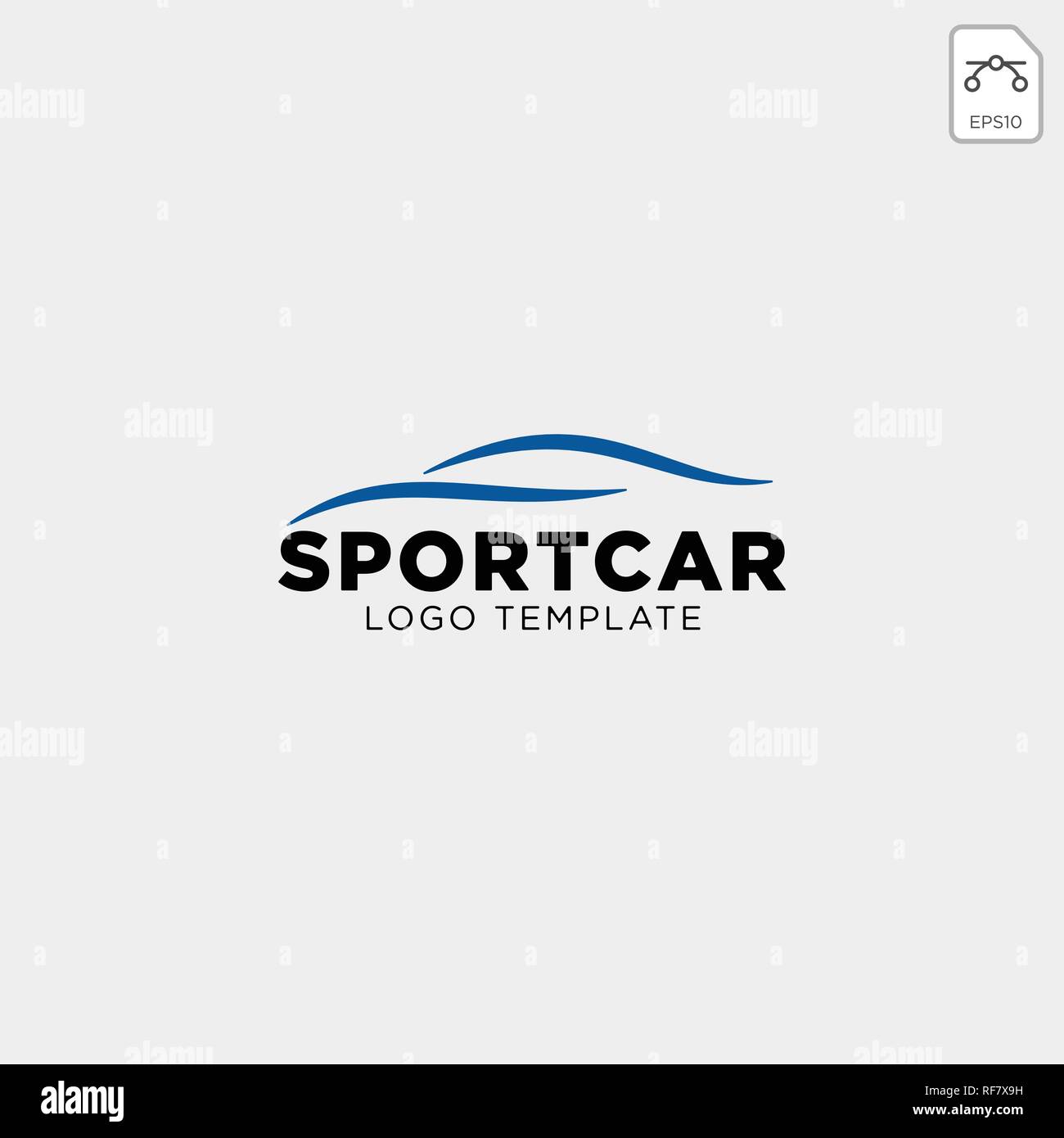 Car automotive logo in simple line graphic design template vector ...