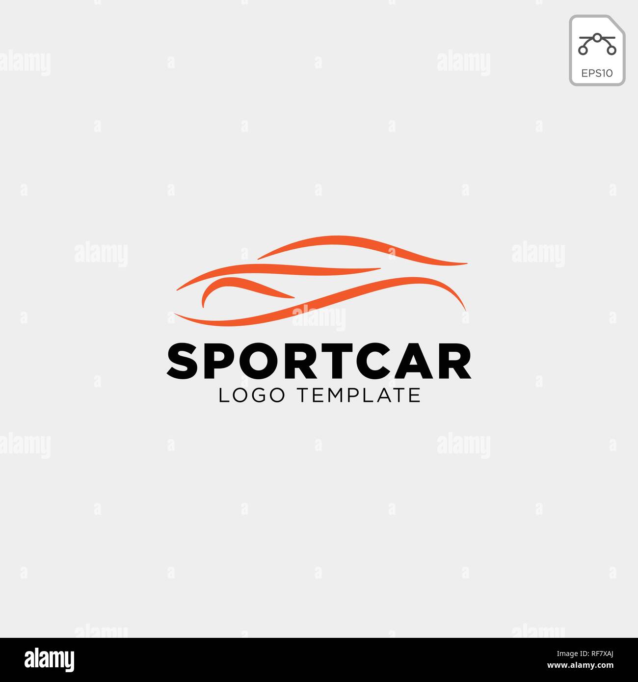 Car automotive logo in simple line graphic design template vector ...