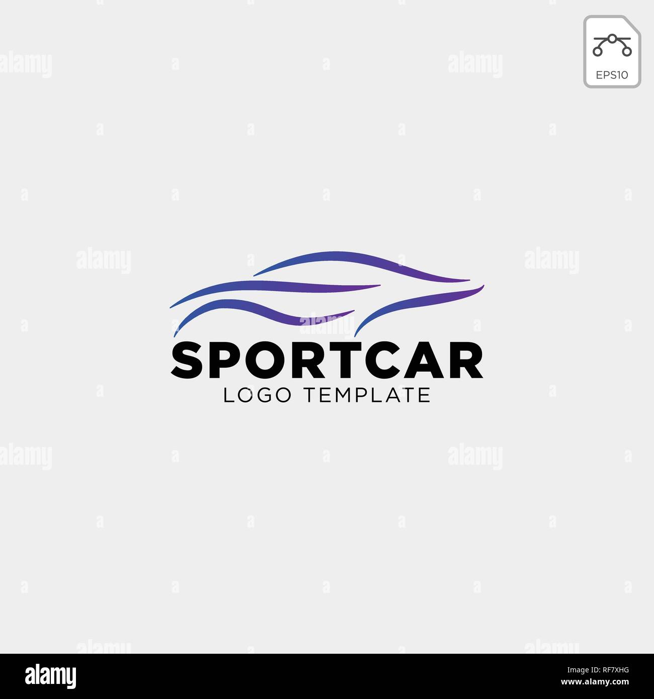 Car automotive logo in simple line graphic design template vector ...