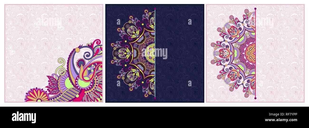 set of ornamental decorative template Stock Vector Image & Art - Alamy