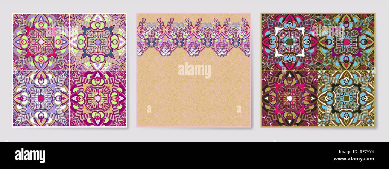 set of ornamental decorative template Stock Vector Image & Art - Alamy