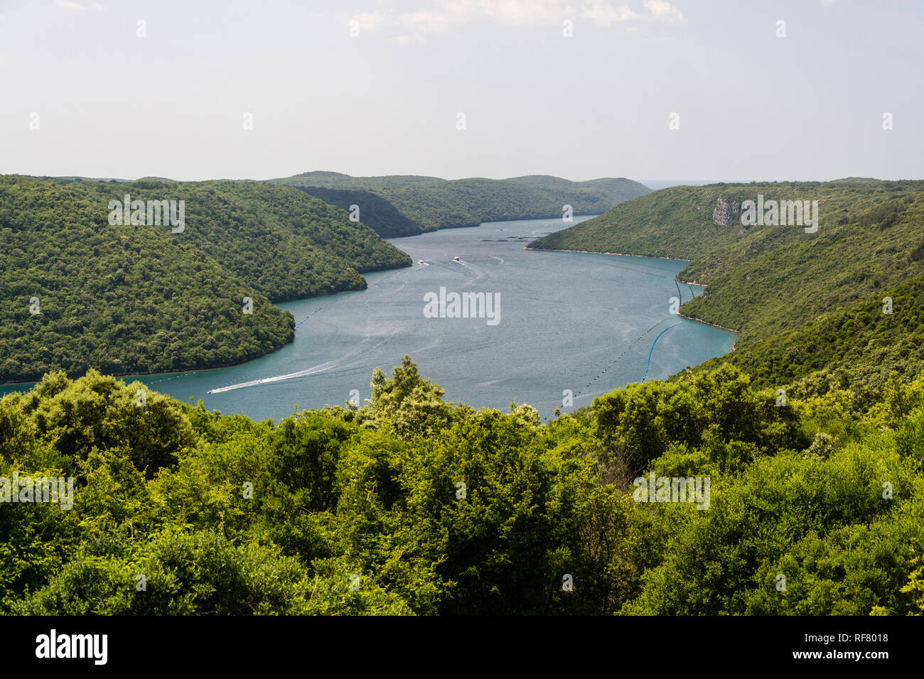The Limski canal is a narrow inlet between Vrsar and Rovinj on the west ...