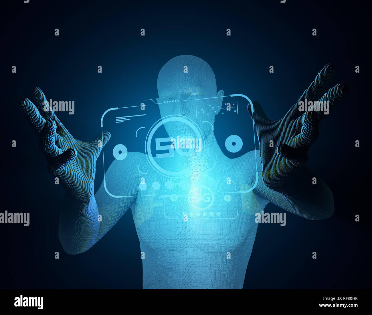 Future 5G network, technology data transmission, artificial ...