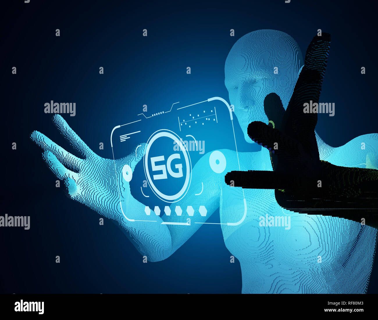 Future 5G network, technology data transmission, artificial ...