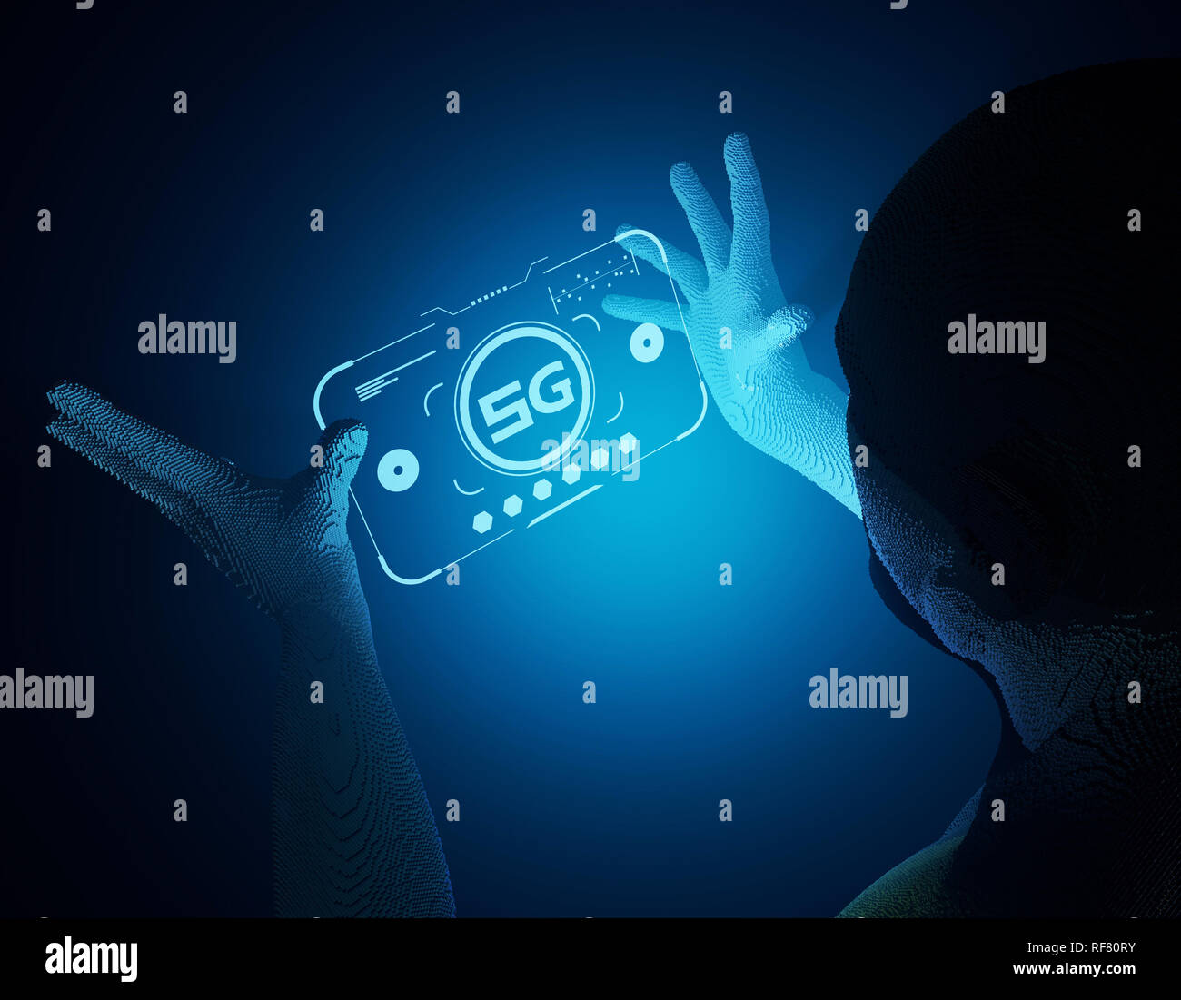 Future 5G network, technology data transmission, artificial ...