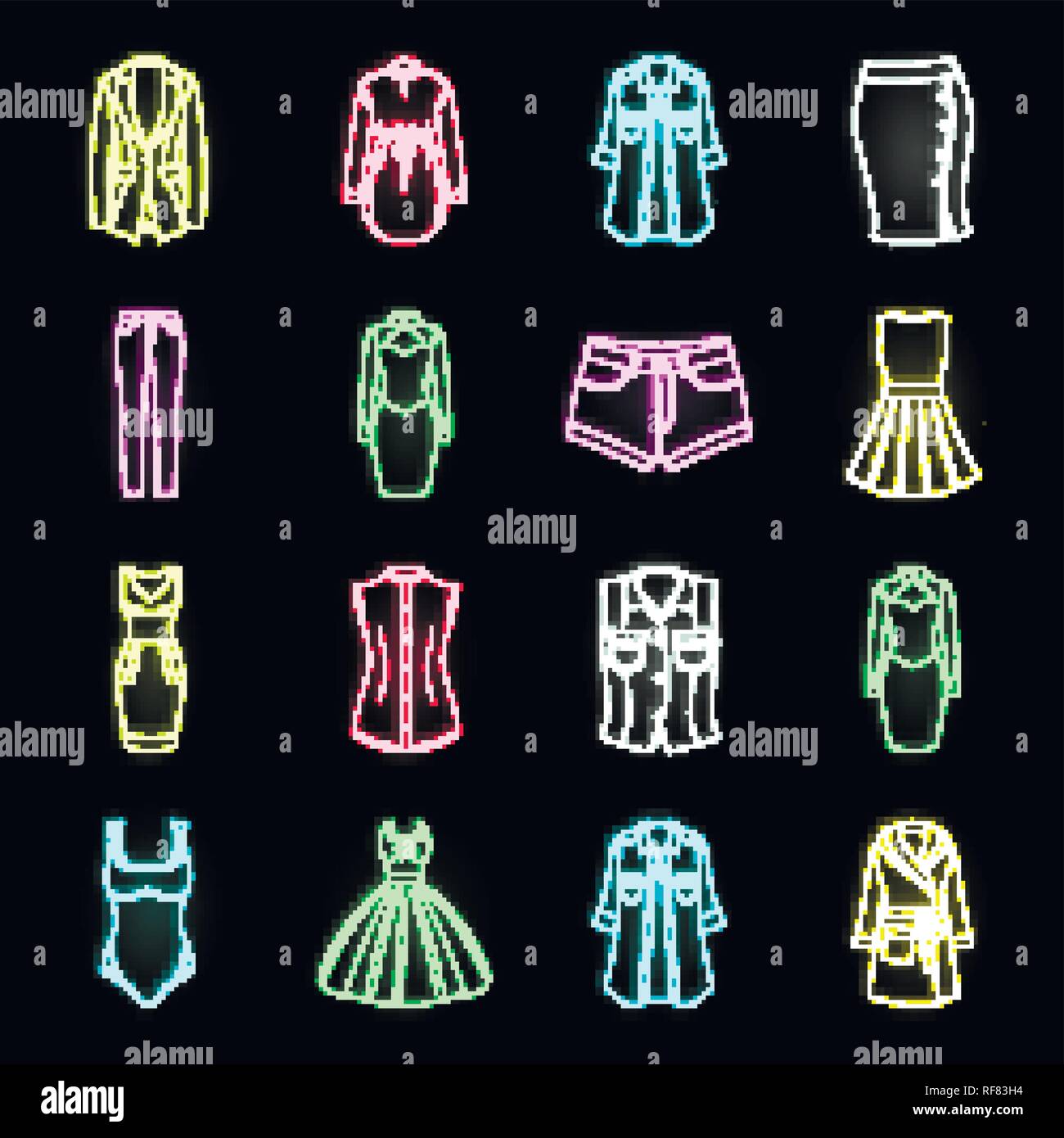 Neon appearance Stock Vector Images - Alamy