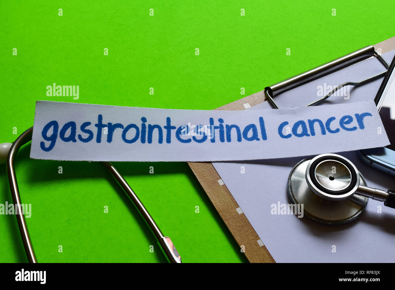Gastrointestinal cancer on healthcare concept inspiration with green ...