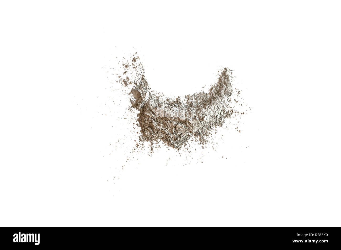 Blue cosmetic clay isolated on white background Stock Photo - Alamy