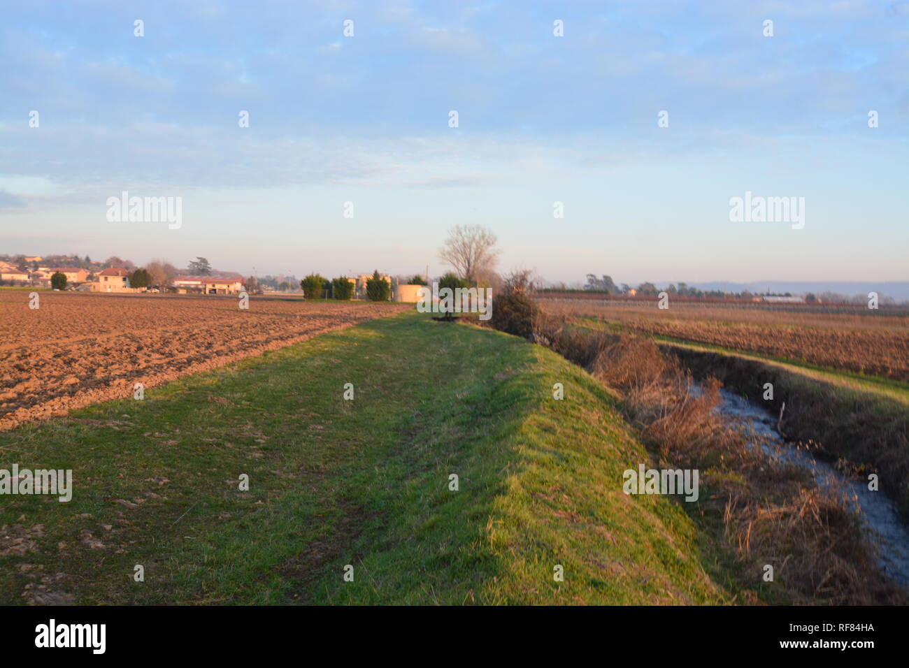 Countryside in France, plot list for crop Stock Photo - Alamy