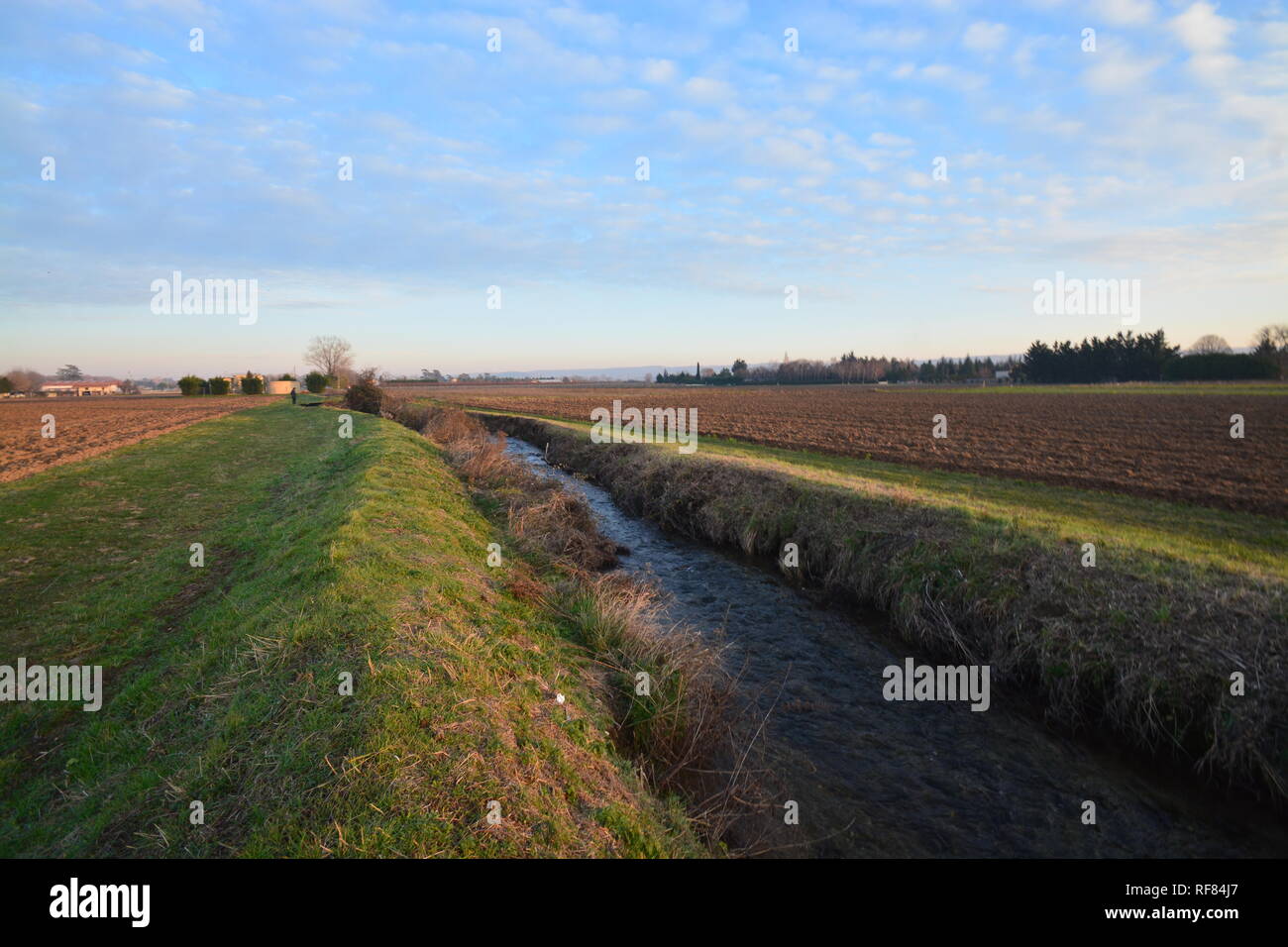 Countryside in France, plot list for crop Stock Photo - Alamy