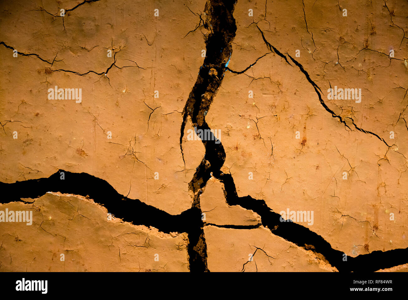 Dry land. Cracked ground background Stock Photo - Alamy